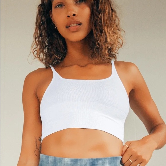 Free People | Tops | Free People Andi Square Neck Seamless Bra | Poshmark